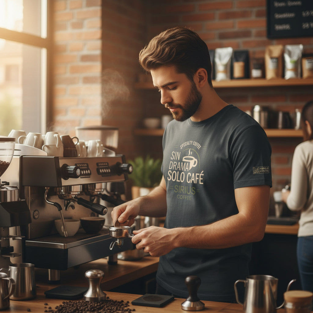 Playera Sin Drama Solo Café - Algodón | Sirius Coffee